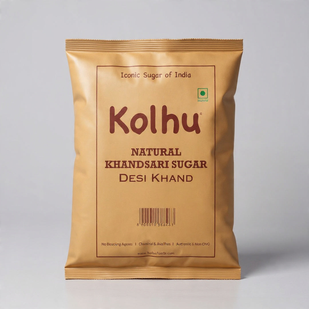 Natural Khandsari Sugar (Desi Khand) 30Kg PP Bulk Bag – Kolhu Foods